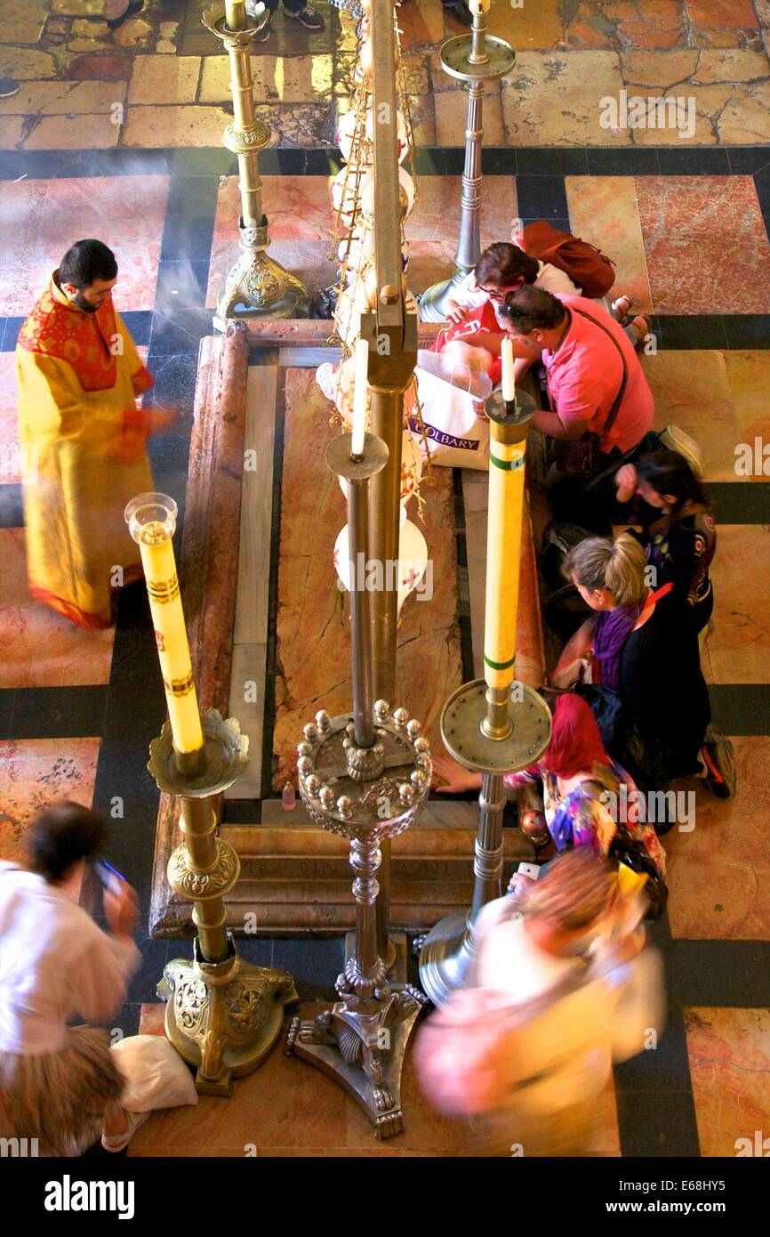 The Stone of Unction, The Church of the Holy Sepulchre, Jerusalem ...