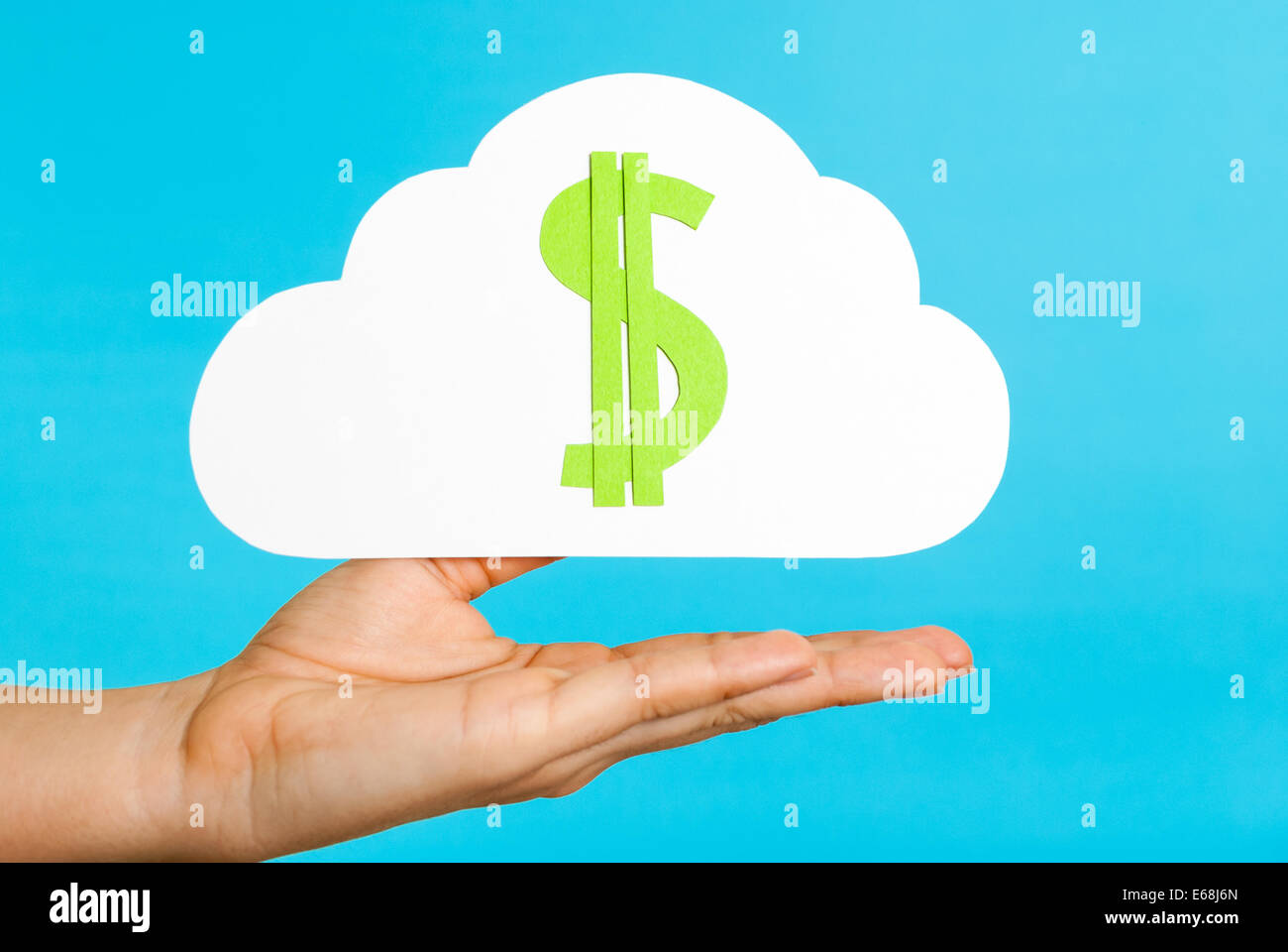 Cloud computing concept hand Stock Photo - Alamy