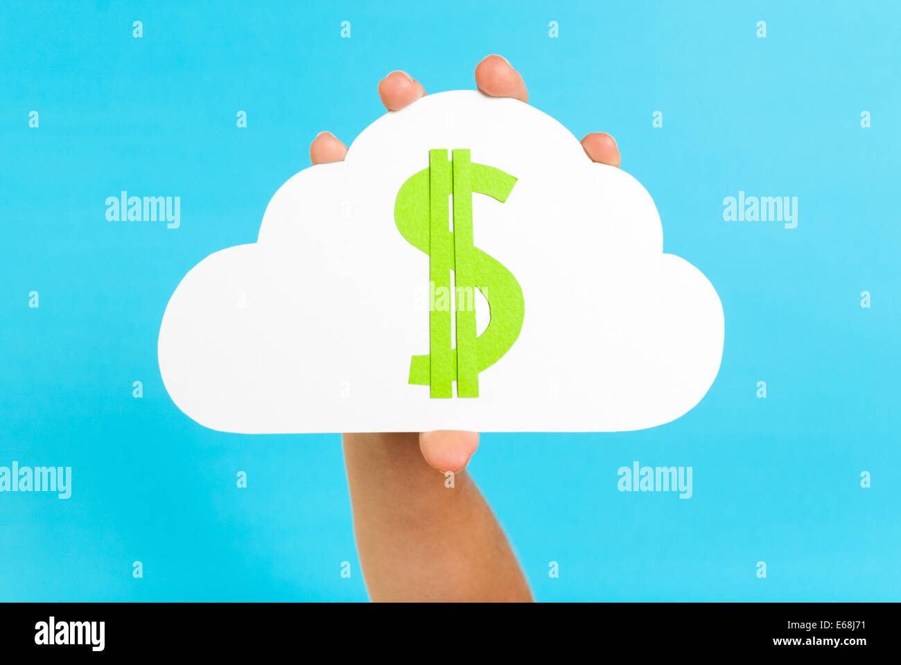 Cloud computing cost concept Stock Photo - Alamy
