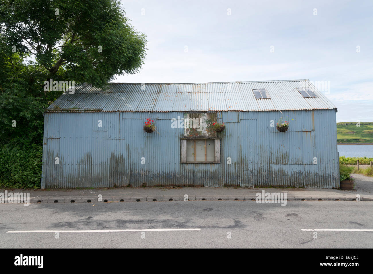 The fruit and vegetable or greengrocer shop at Dunvegan Isle of Skye ...