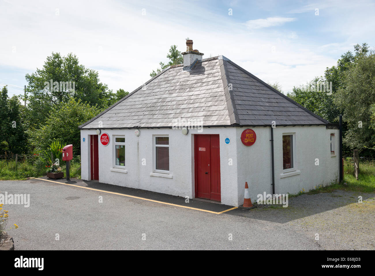 The Post office building at Dunvegan Isle of Skye Scotland Stock Photo ...
