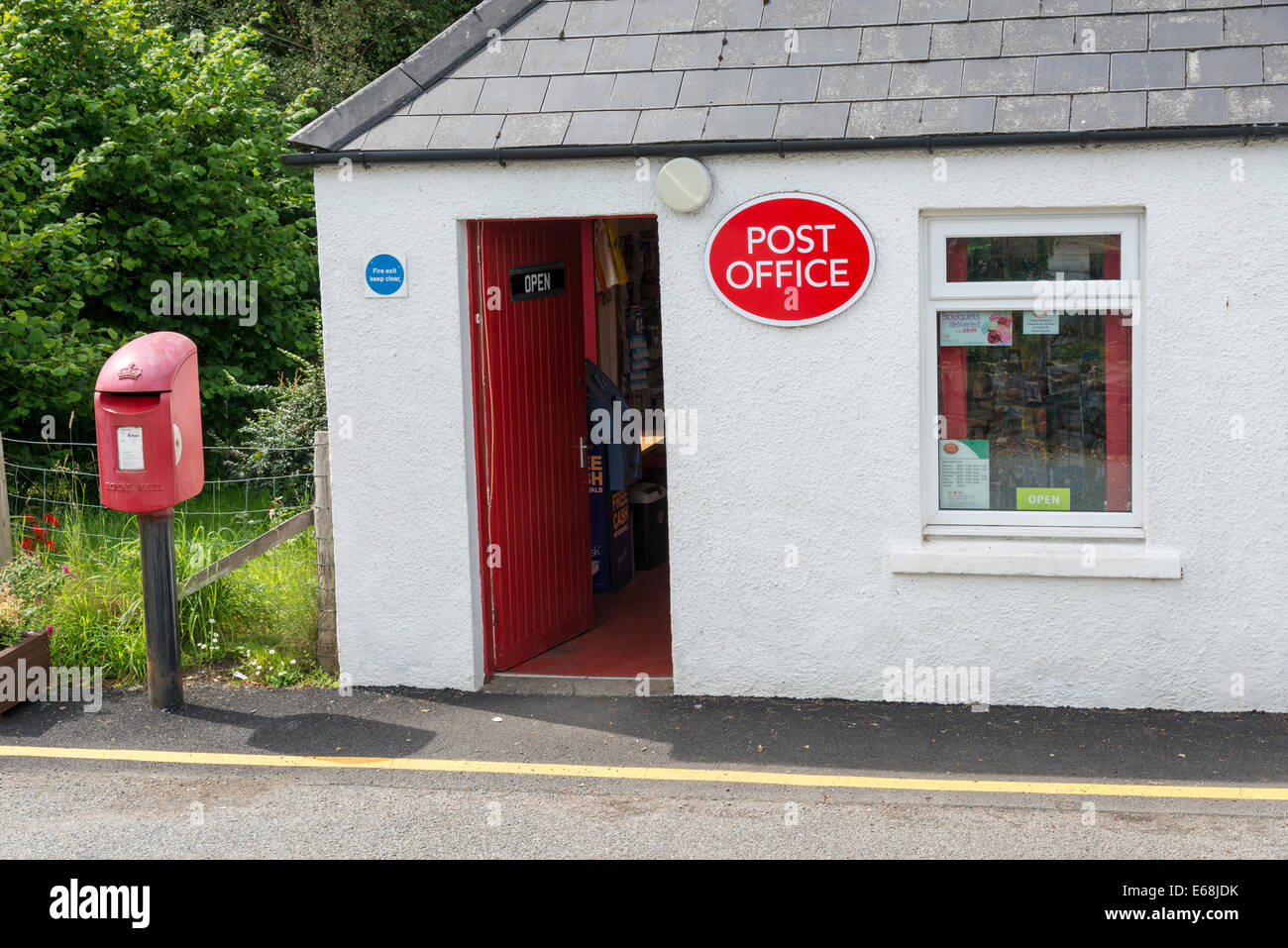 The Post office building at Dunvegan Isle of Skye Scotland Stock Photo ...