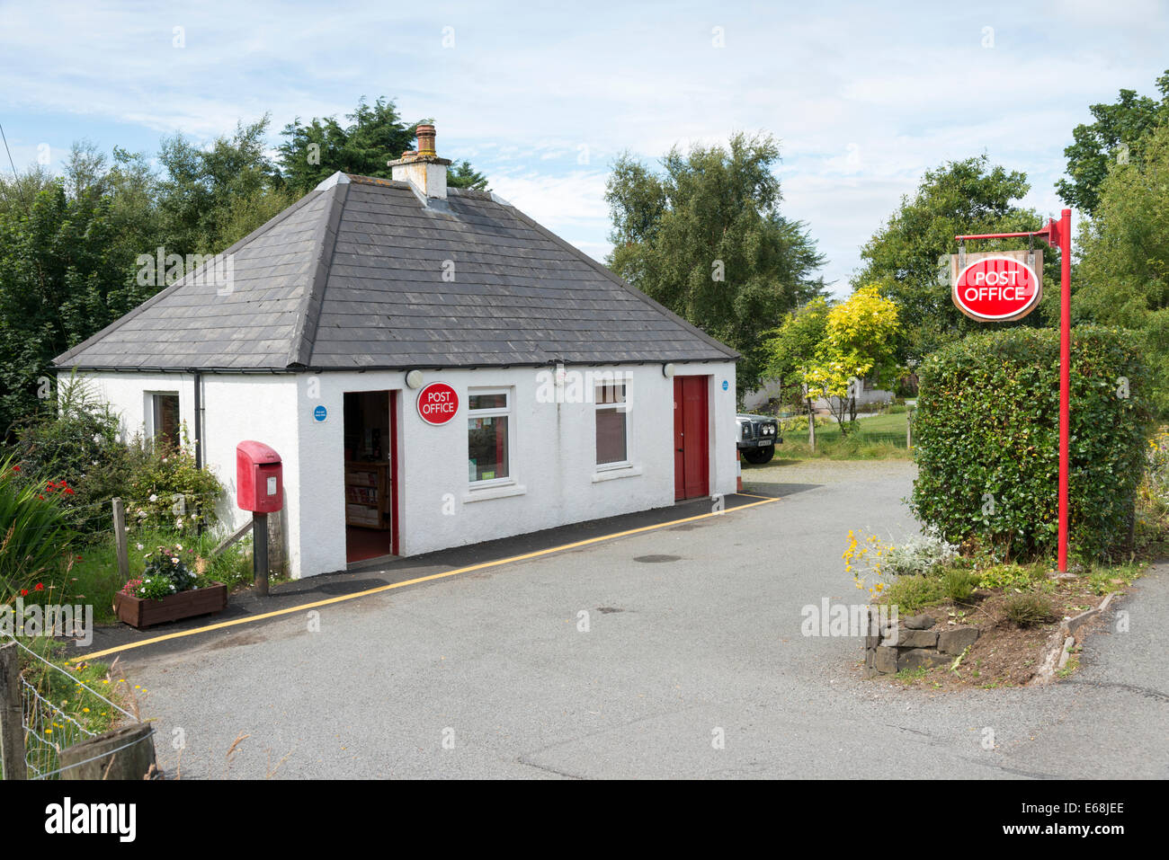 The Post office building at Dunvegan Isle of Skye Scotland Stock Photo ...