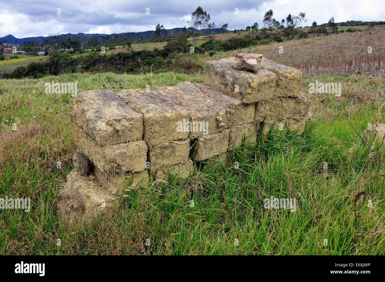 Adobe in Cruzpata - CHACHAPOYAS . Department of Amazonas .PERU Stock ...