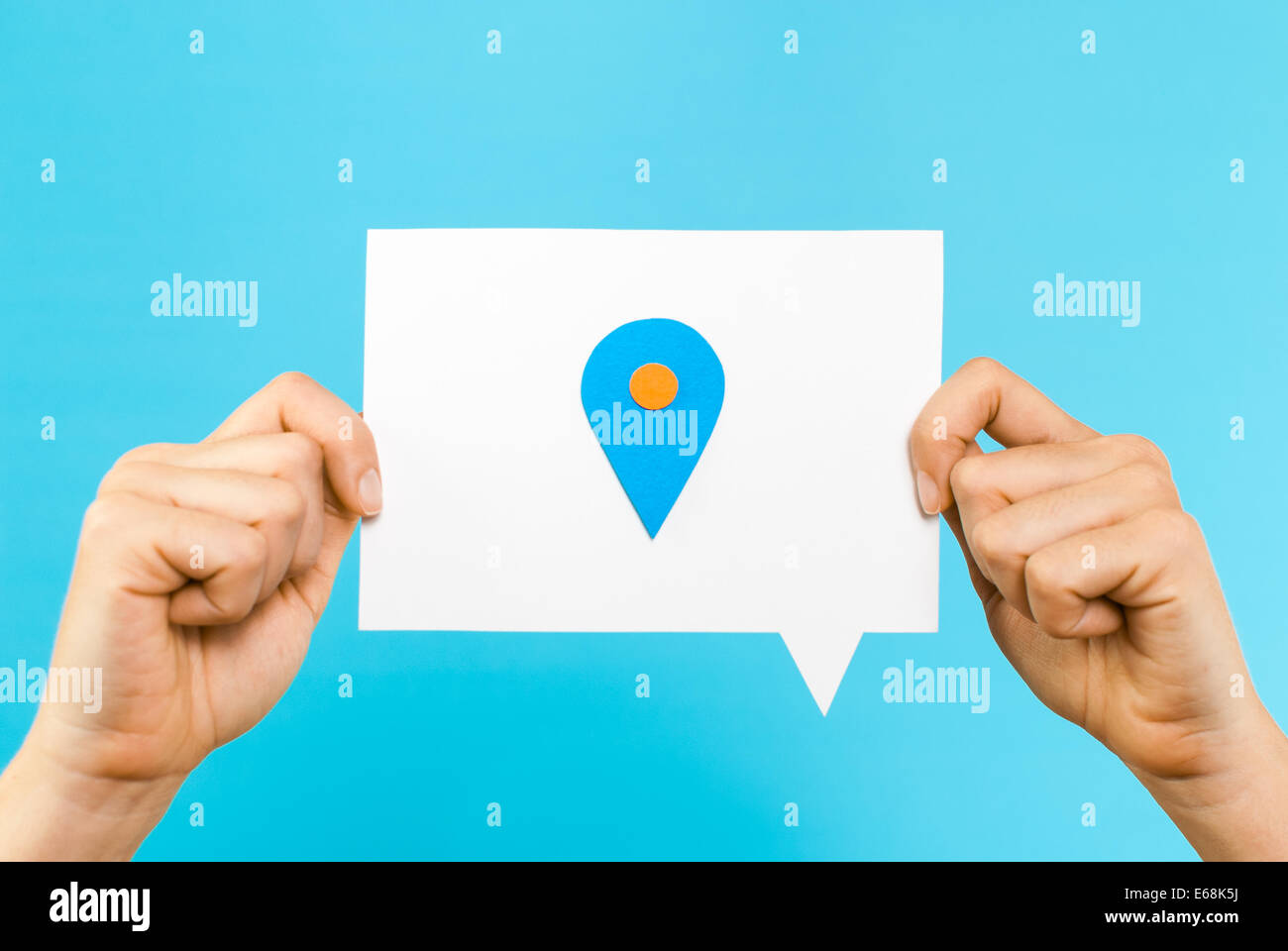 Navigation check in location gps icon hi-res stock photography and ...