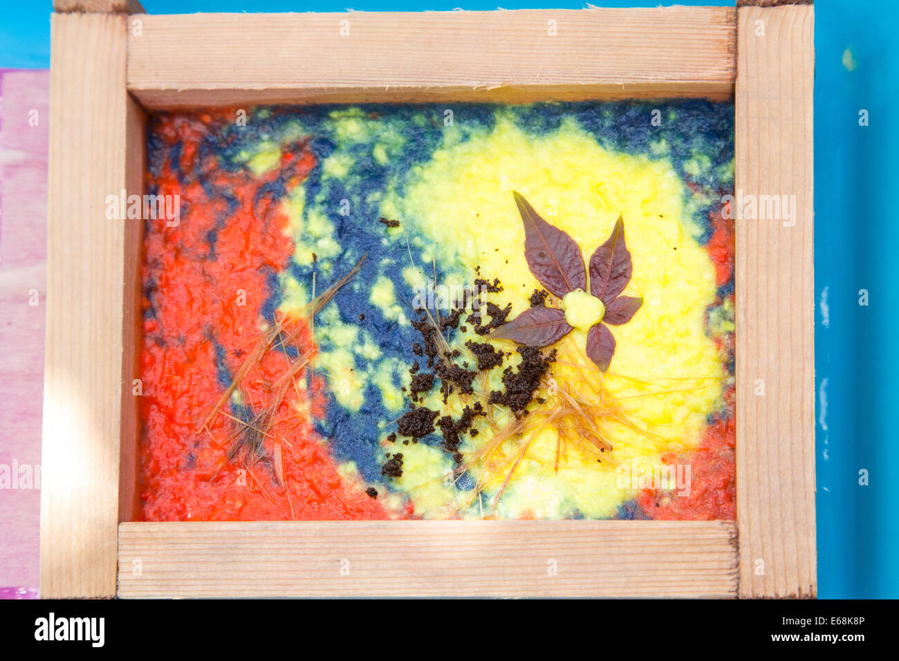 Picture made form hand-made paper Stock Photo - Alamy