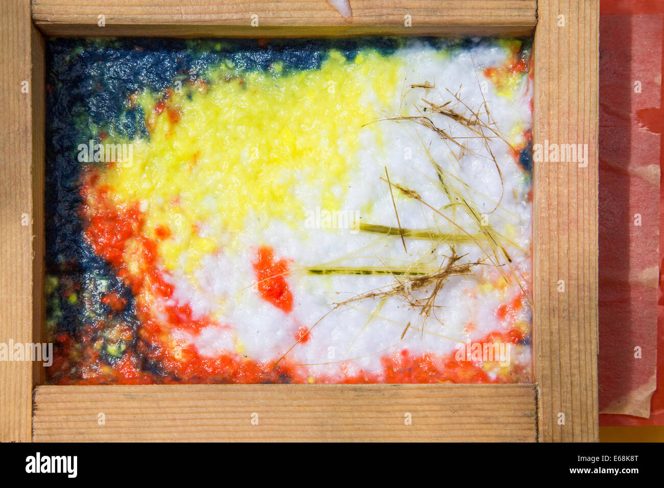 Picture made form hand-made paper Stock Photo - Alamy