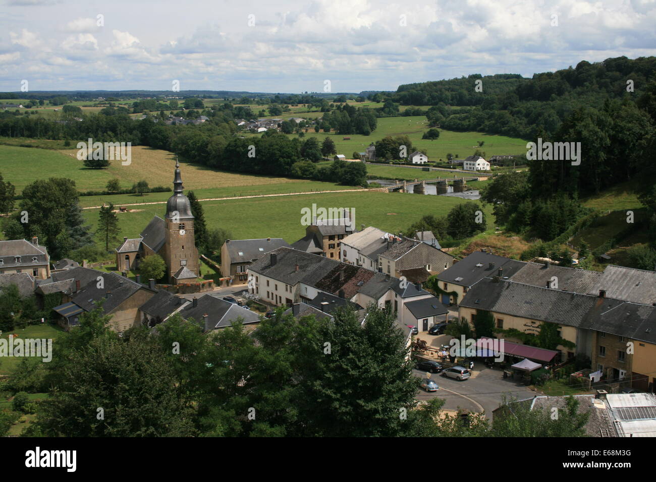 Village in the Belgian countryside Stock Photo - Alamy
