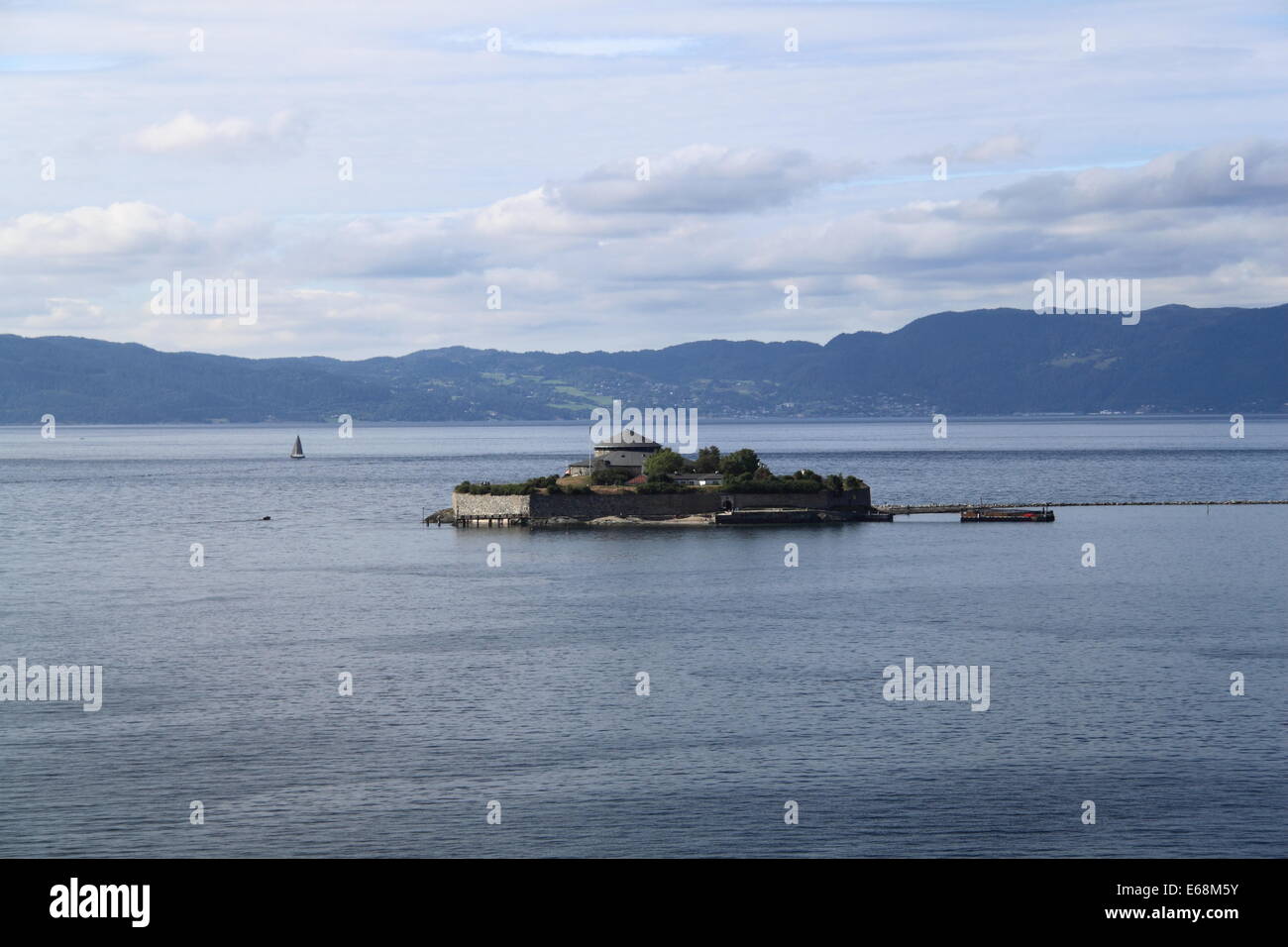 Munkholmen (Monks' Island), Trondheimsfjord, Trondheim, Sør-Trøndelag ...