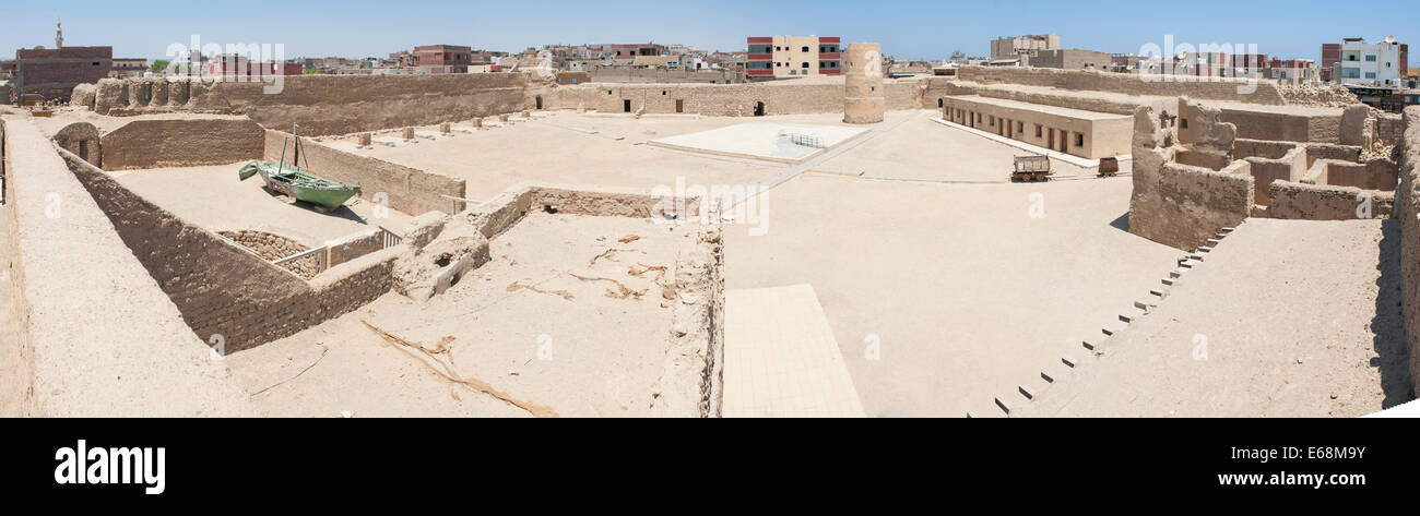 Panoramic landscape view of old ottoman fort in egyptian town of el ...