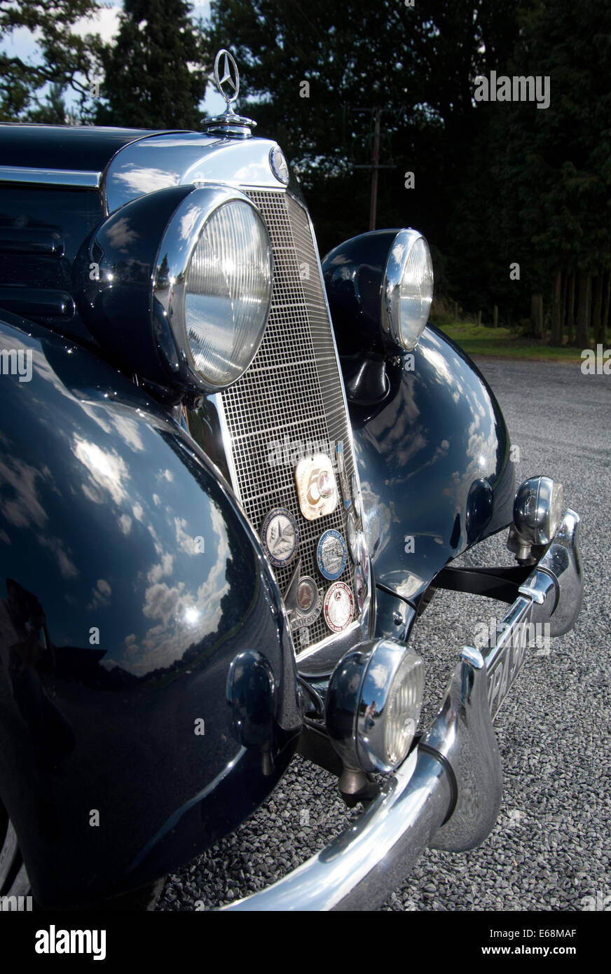 Mercedes 170D classic car Stock Photo - Alamy