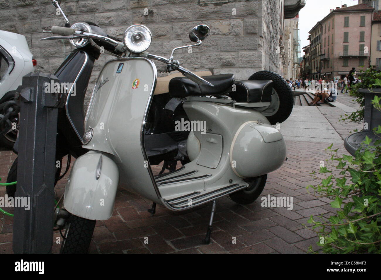 Old 1950s Lambretta in mint condition, located outside Como Cathedral ...