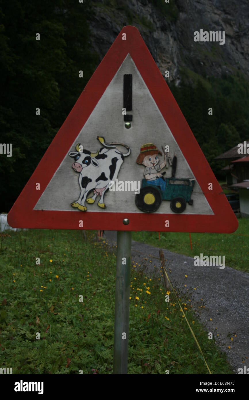 Unusual farm sign - beware of cows and boys (children) driving a ...