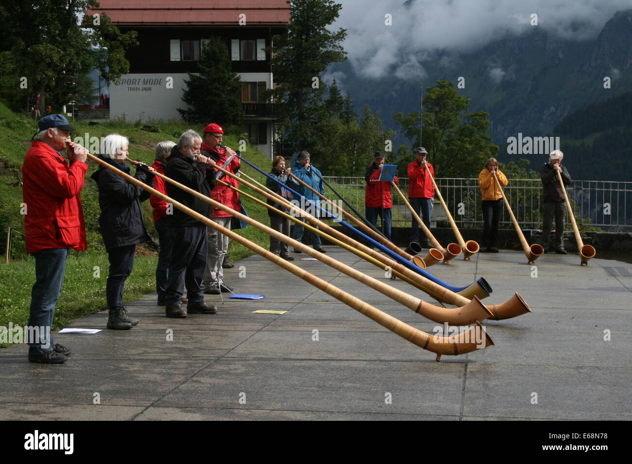 Alphorn hi-res stock photography and images - Alamy