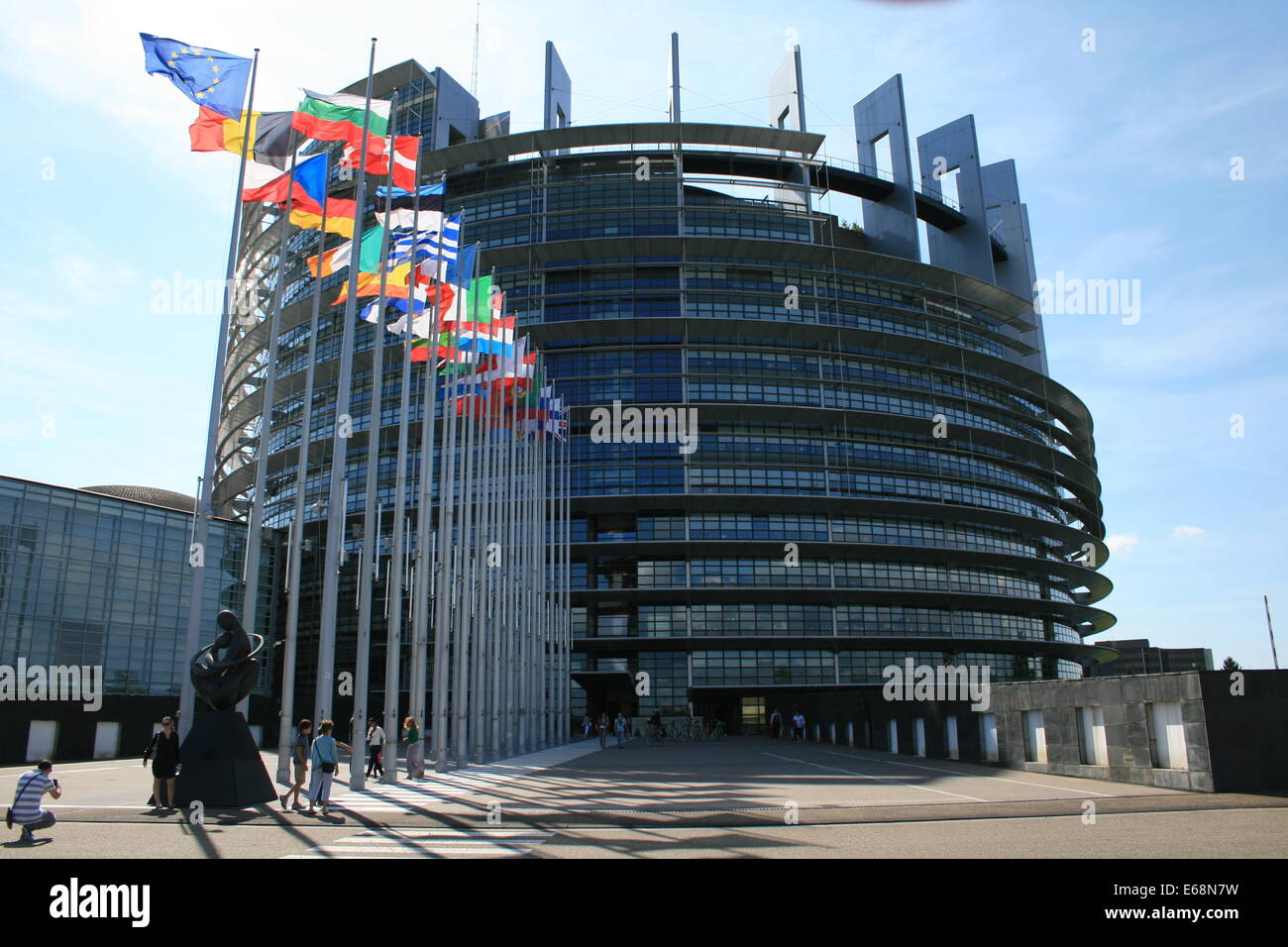 Statue european parliament strasbourg hi-res stock photography and ...