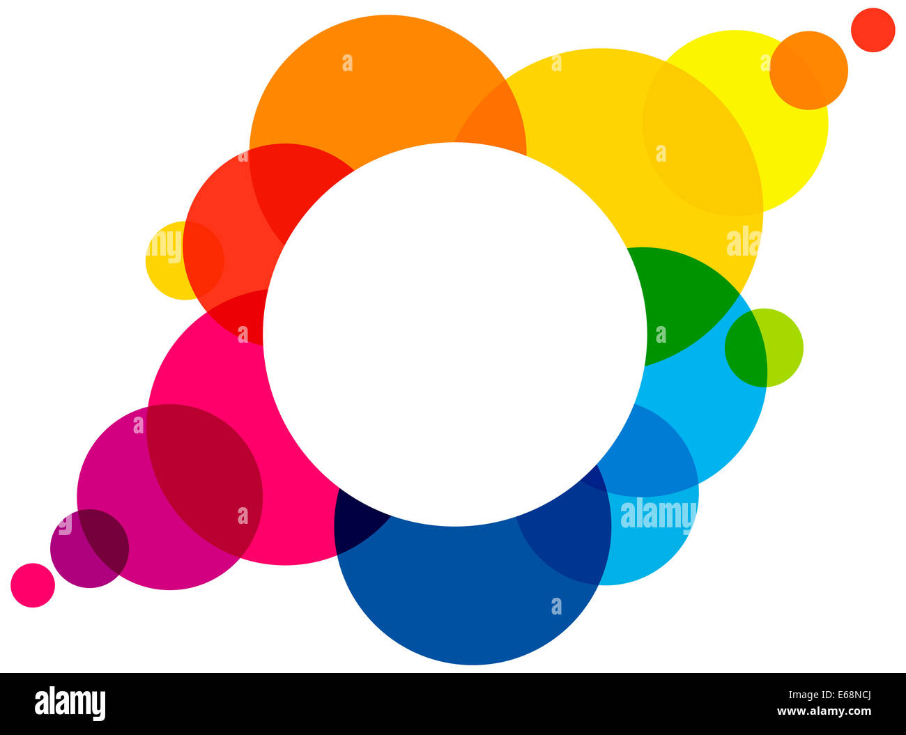 Rainbow Colored Bubbles Stock Photo - Alamy
