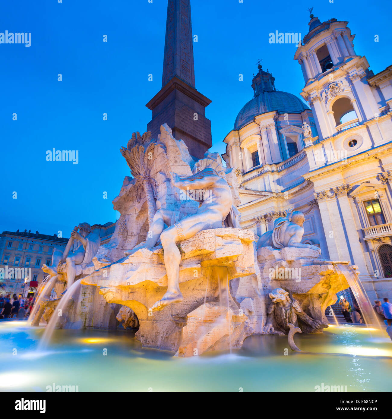 Navona square in Rome, Italy Stock Photo - Alamy