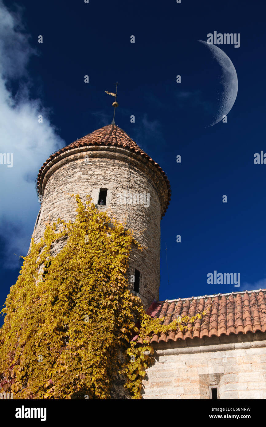 Tallinn towers fall Stock Photo - Alamy