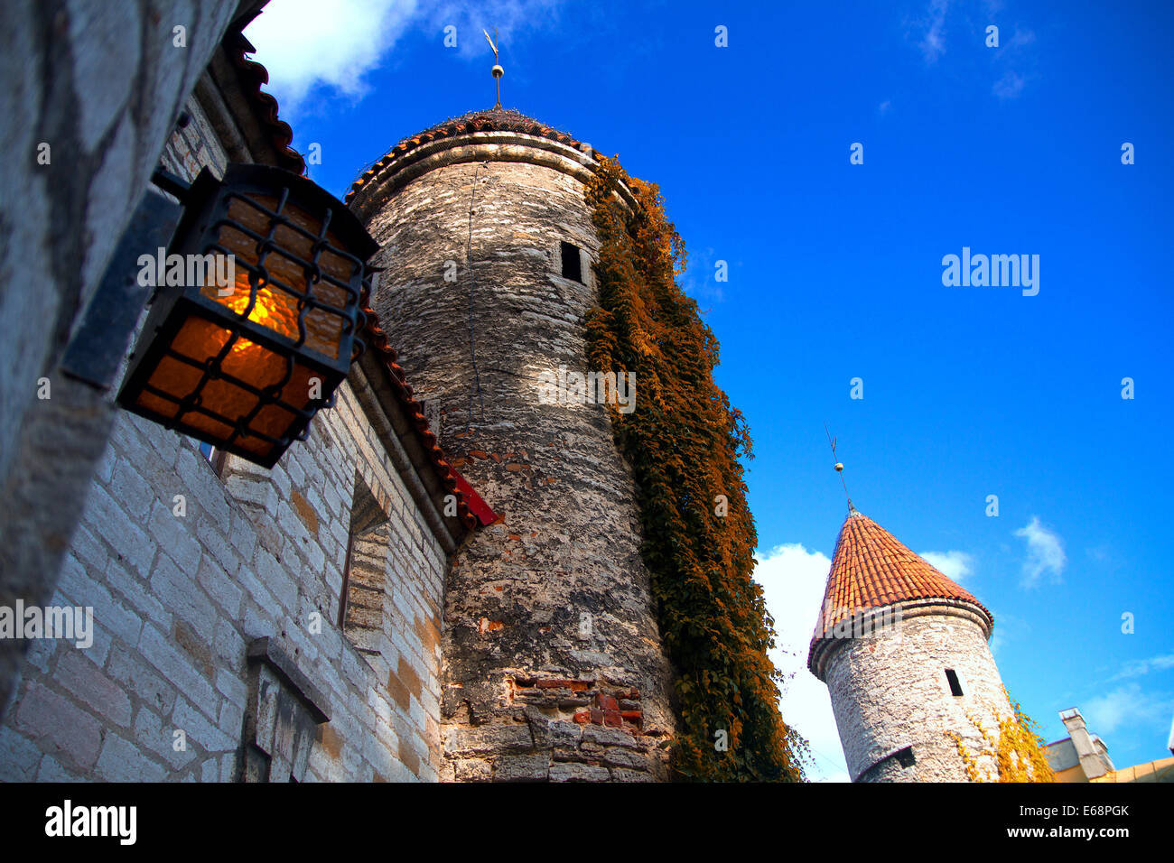 Tallinn towers fall Stock Photo - Alamy