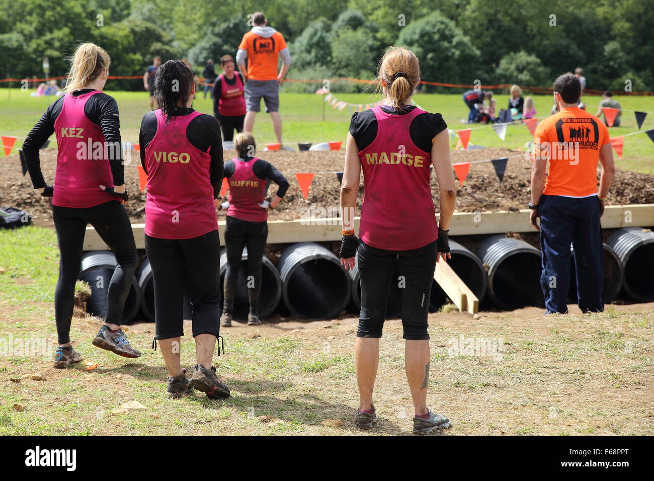 A competitor takes part in Tough Mudder South West UK Stock Photo - Alamy