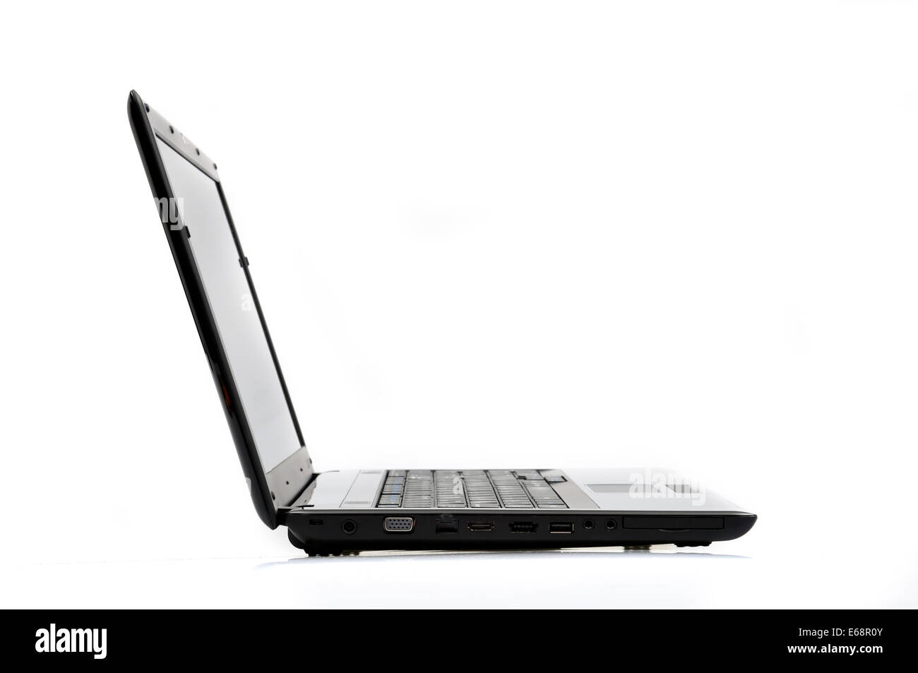 Side View Laptop Stock Photo - Alamy