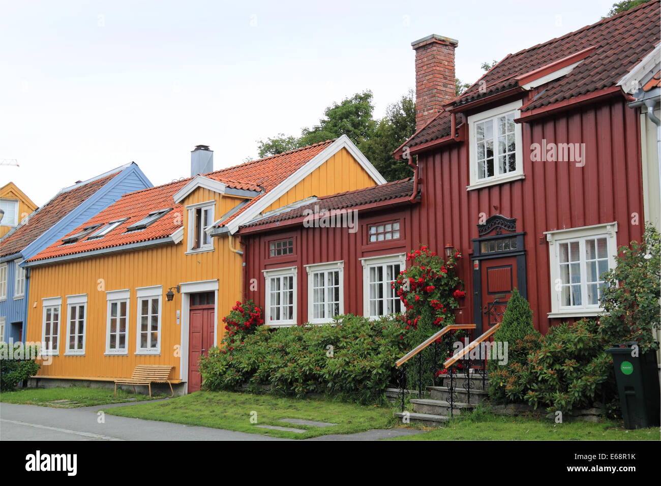 Norway timber buildings timber building wooden house hi-res stock ...