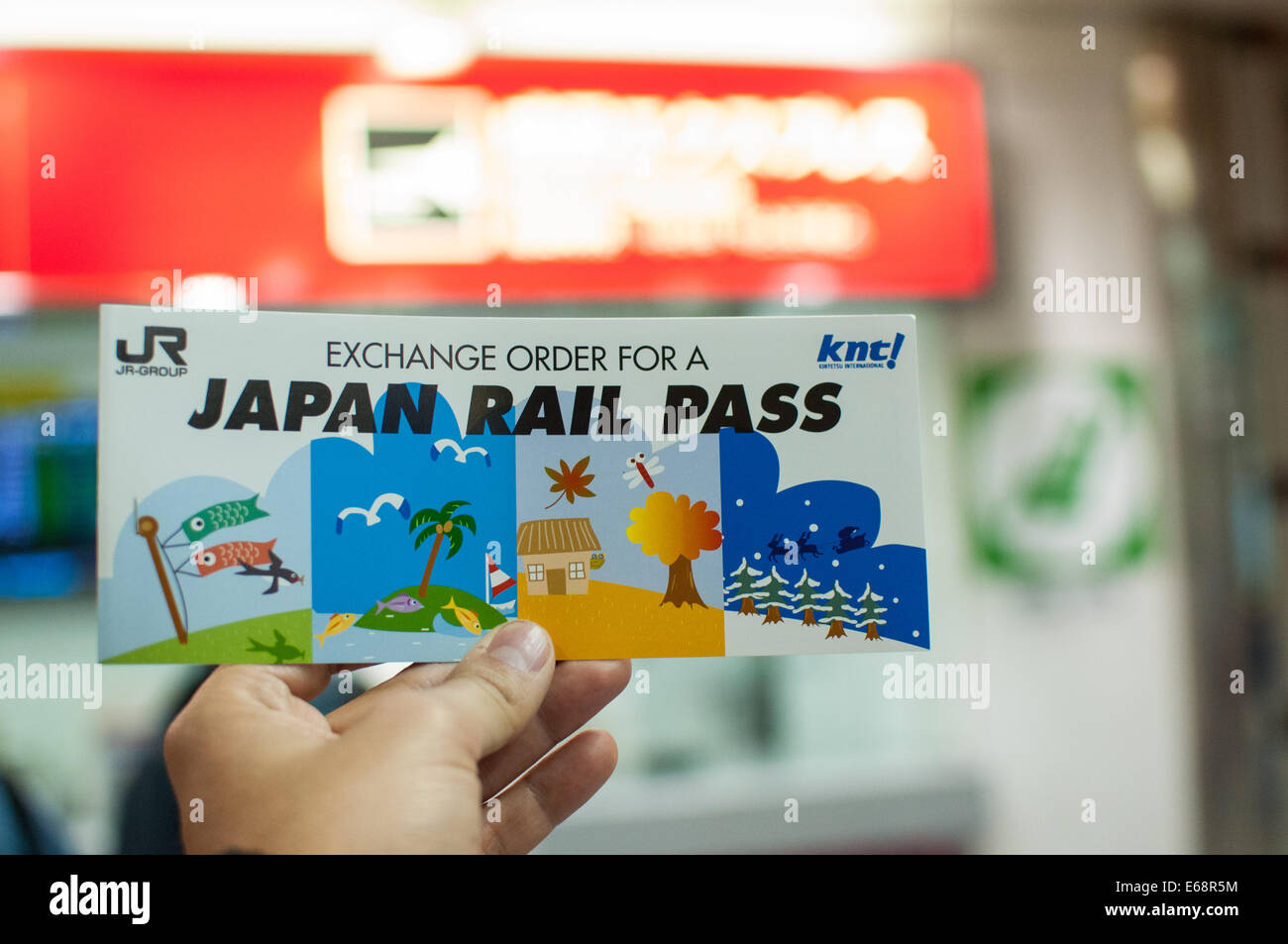 Japan rail pass Stock Photo - Alamy