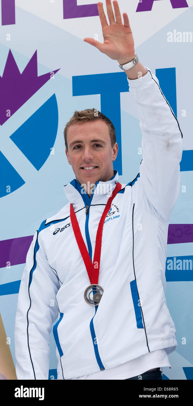 Robbie Renwick swimmer (4x200m Freestyle relay Silver medal) in George ...