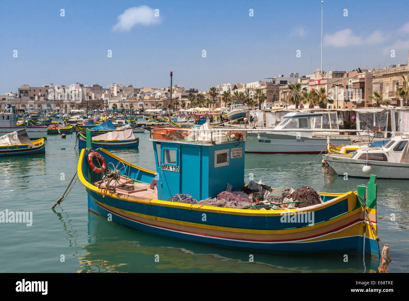 Traditional maltese fishing boat hi-res stock photography and images ...