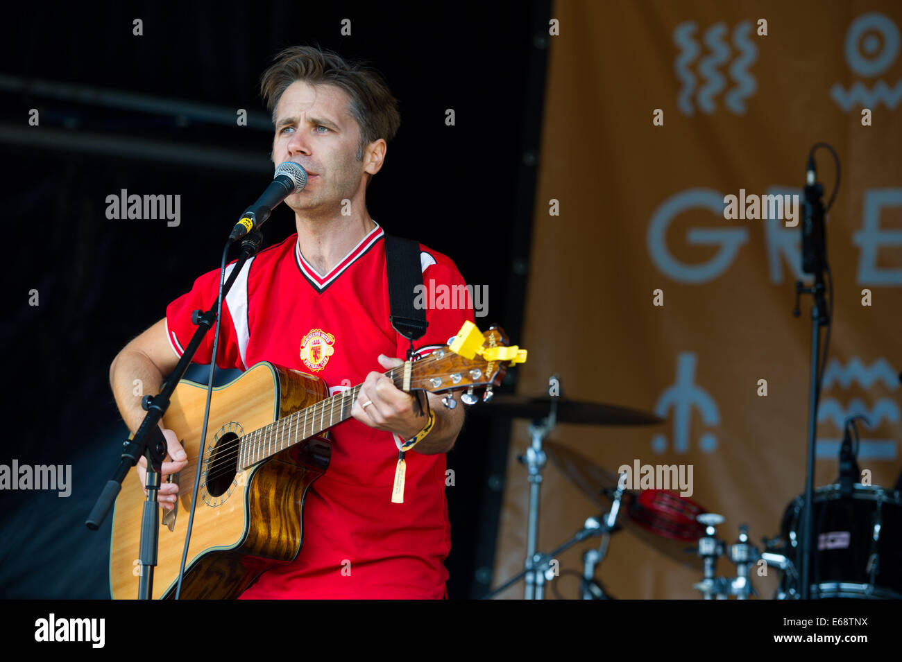 John MOuse performs on the Walled Garden Stage at Green Man Festival ...