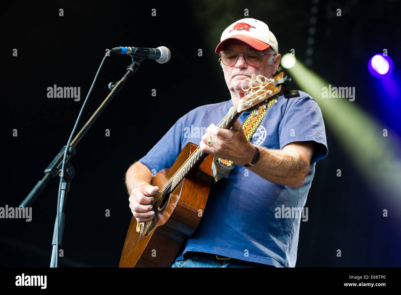 Michael Chapman performs on the Mountain Stage at Green Man Festival ...