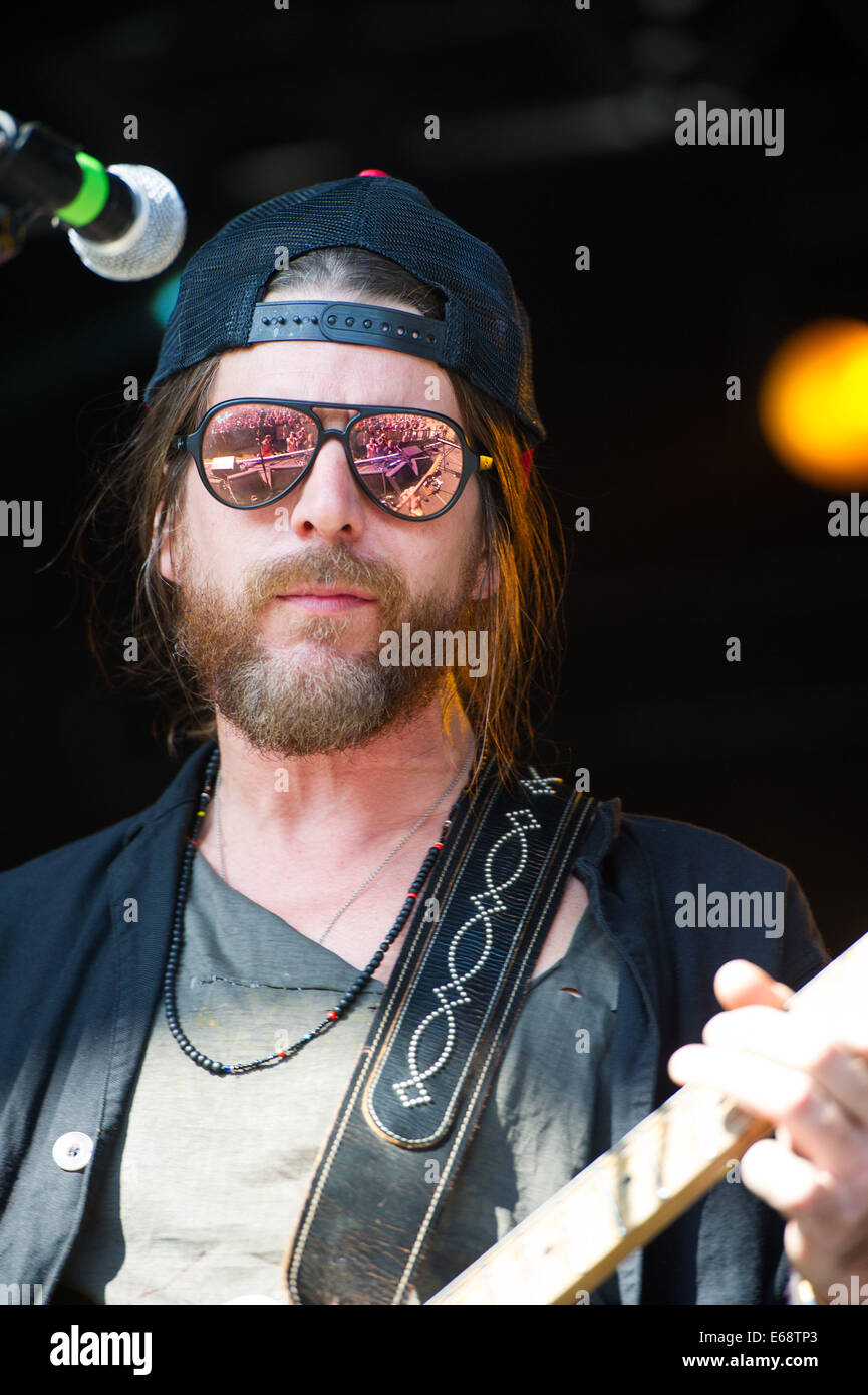 Jonathan Wilson performs on the Mountain Stage at Green Man Festival ...