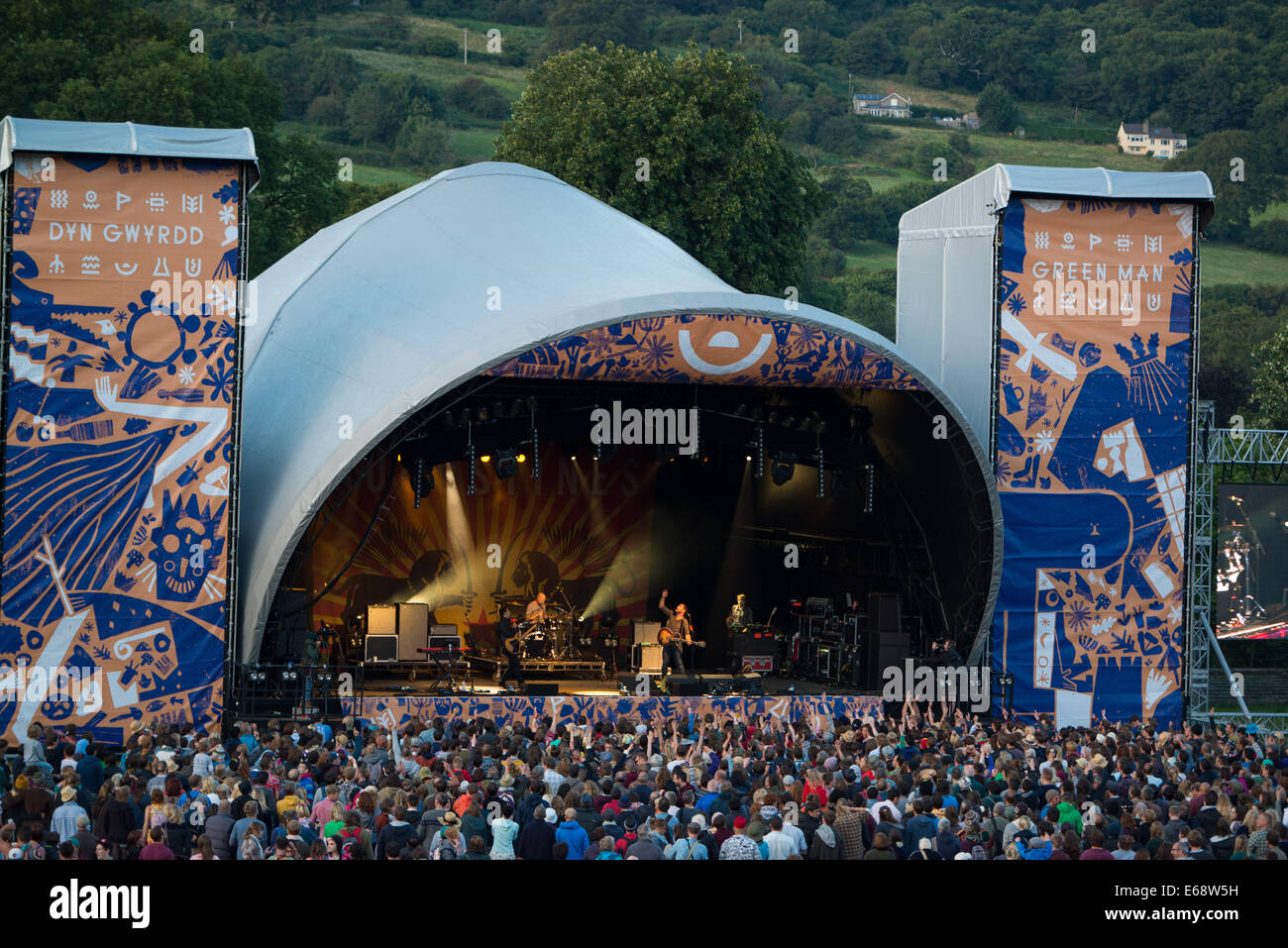 Green man festival wales crowd hi-res stock photography and images - Alamy