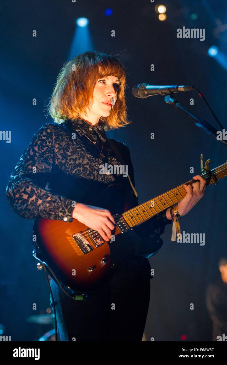 Elena Tonra of Daughter performs on the Mountain Stage at Green Man ...