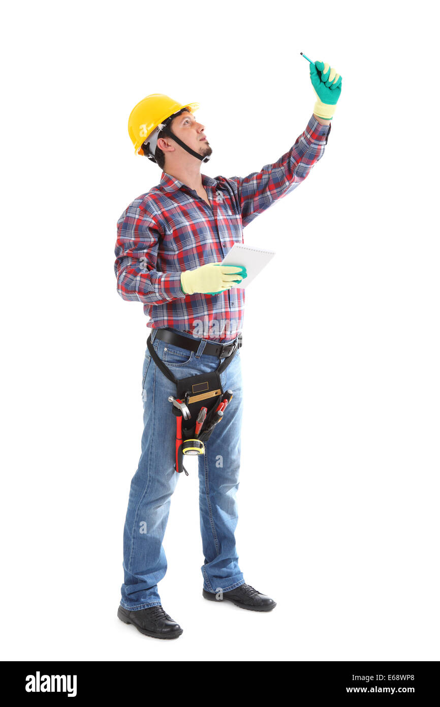 Manual construction worker Cut Out Stock Images & Pictures - Alamy