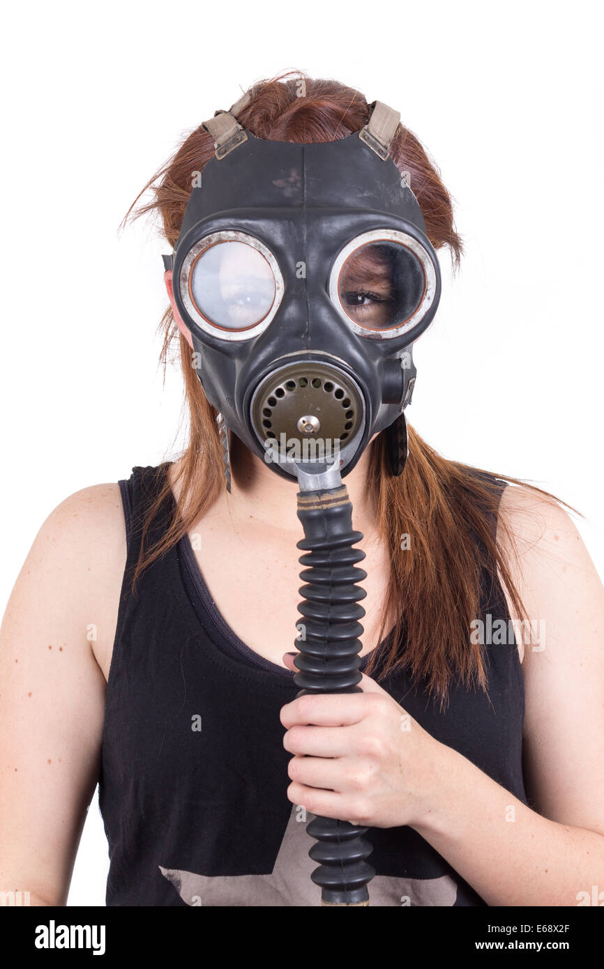 Military young woman wearing gas hi-res stock photography and images ...