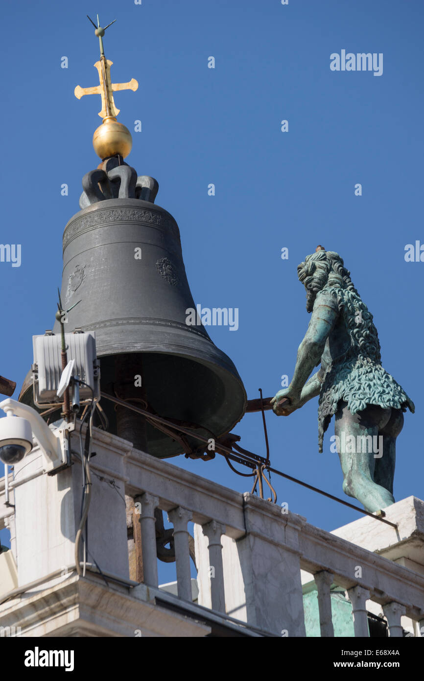 White vignetted closeup of a Bell Ringers on the Clock Tower in St ...