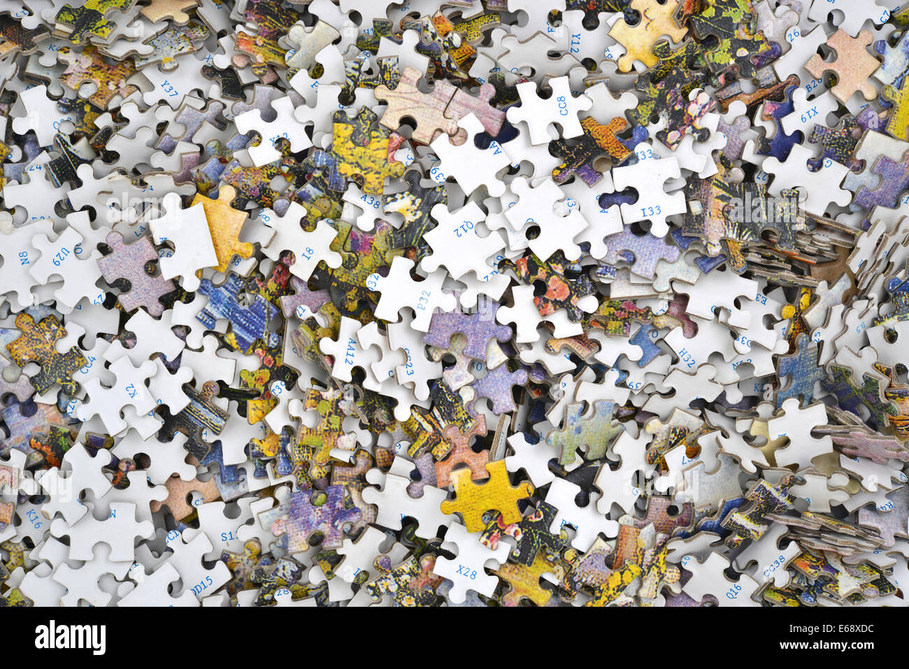 Puzzle pieces background Stock Photo - Alamy