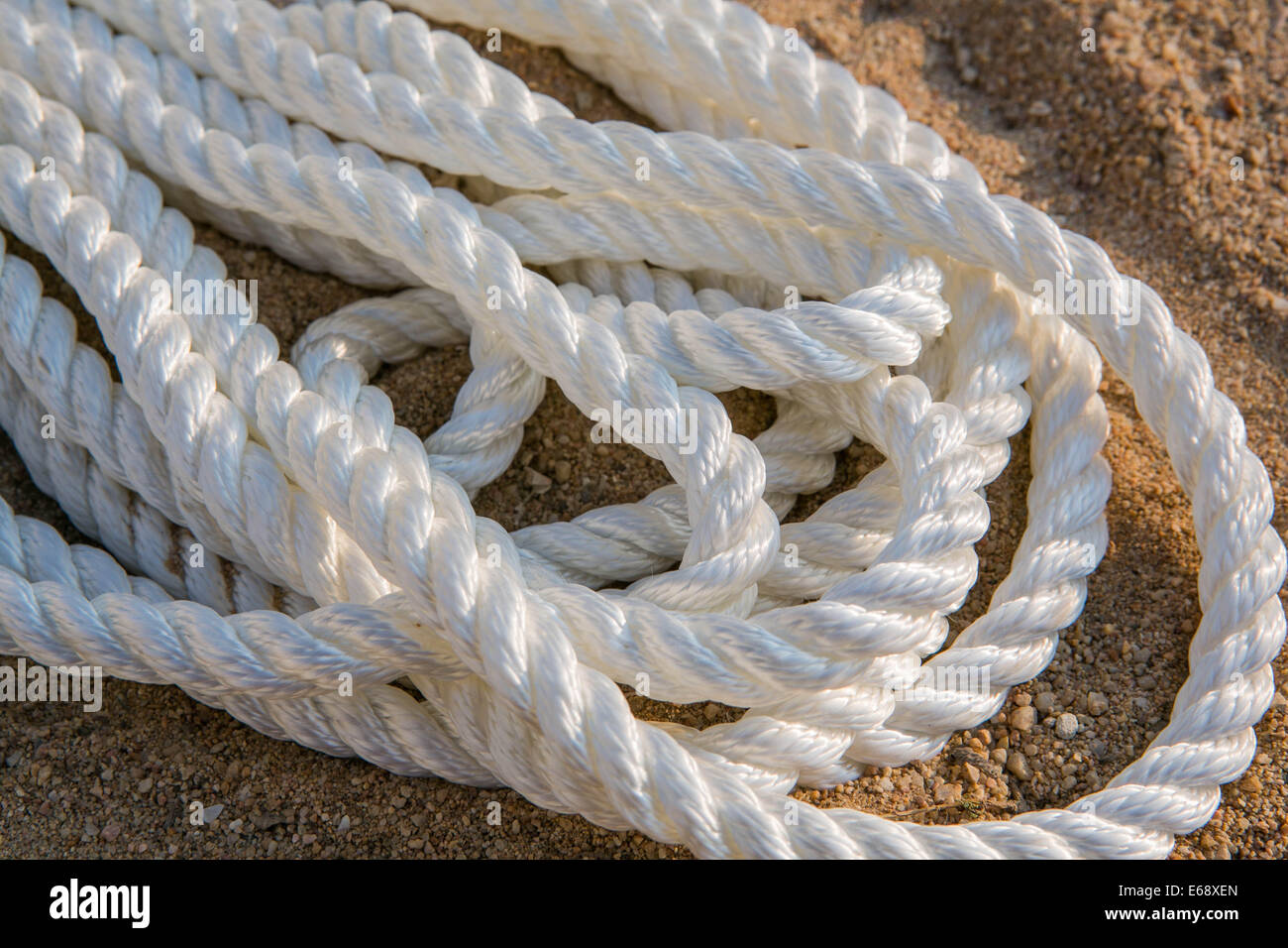 Big marine sea ropes in heap Stock Photo - Alamy