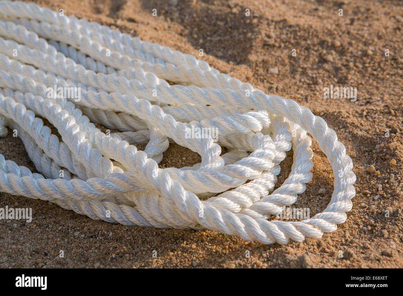 Big marine sea ropes in heap Stock Photo - Alamy