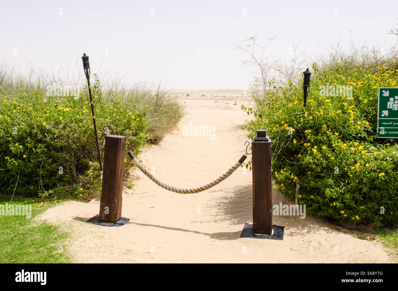 Desert gate border at the Bab Al Shams Desert Resort & Spa. Dubai ...