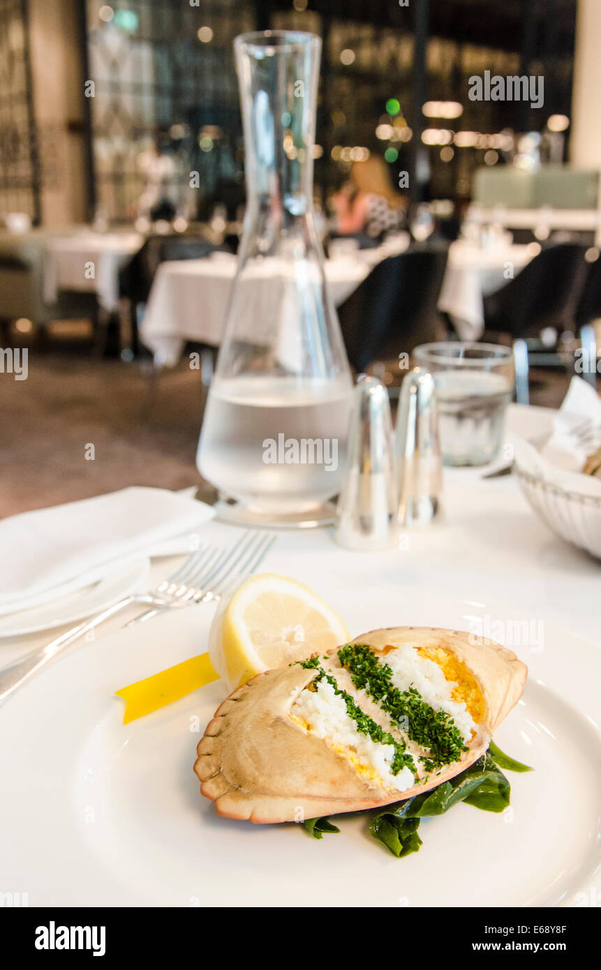 Dressed Cornish Crab back seafood at Alfies Restaurant in the Jumeirah ...