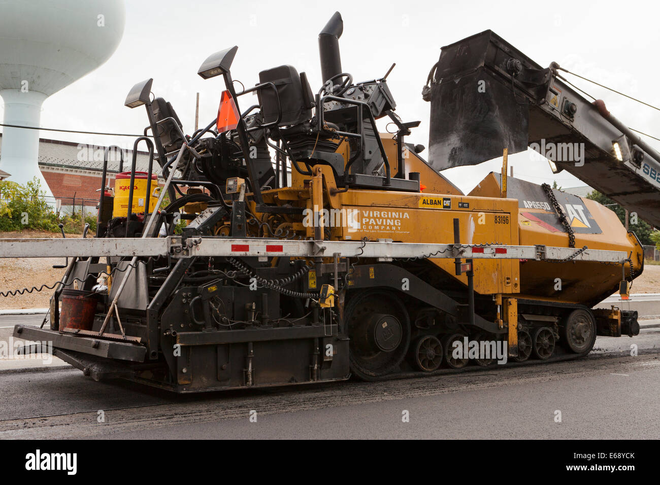 Road paver - USA Stock Photo - Alamy