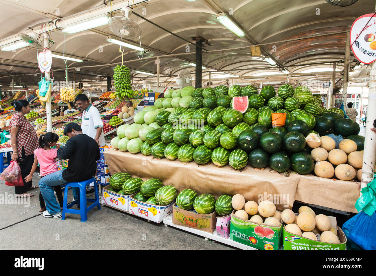 Fruit vegetables watermelons at Deira produce Market, Dubai, United ...