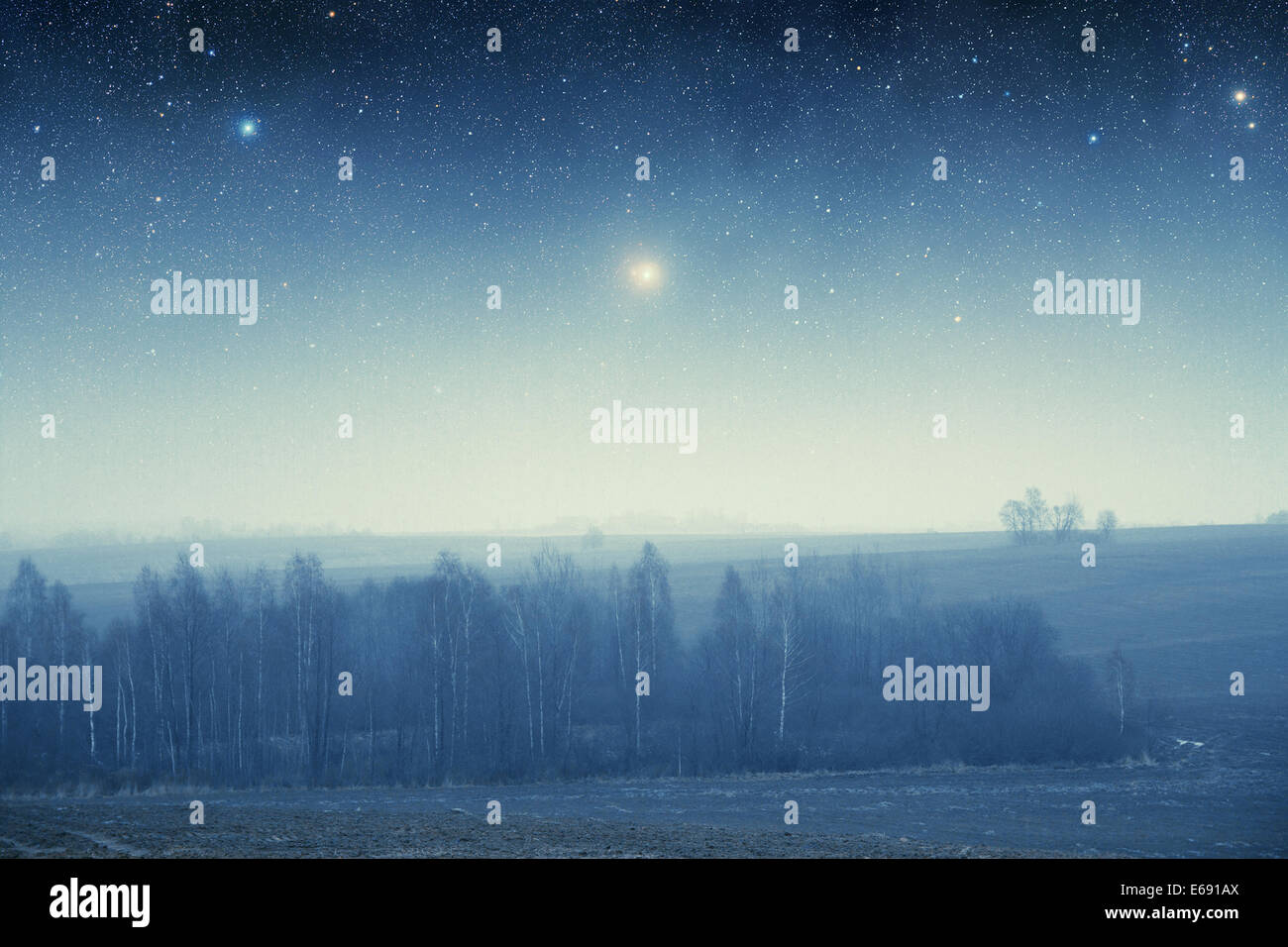 field at night. Elements of this image furnished by NASA Stock Photo ...