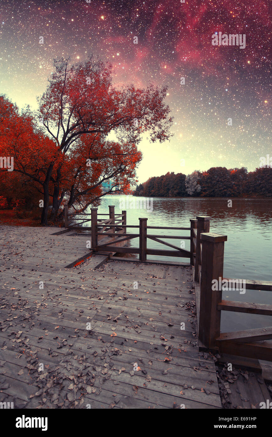 spring night infrared photography. Elements of this image furnished by ...