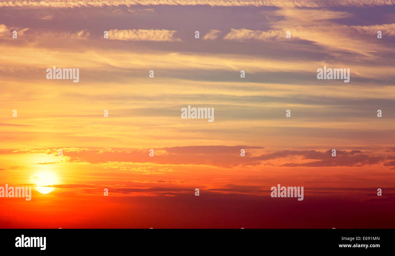 Beautiful sunrise background and colorful clouds Stock Photo - Alamy