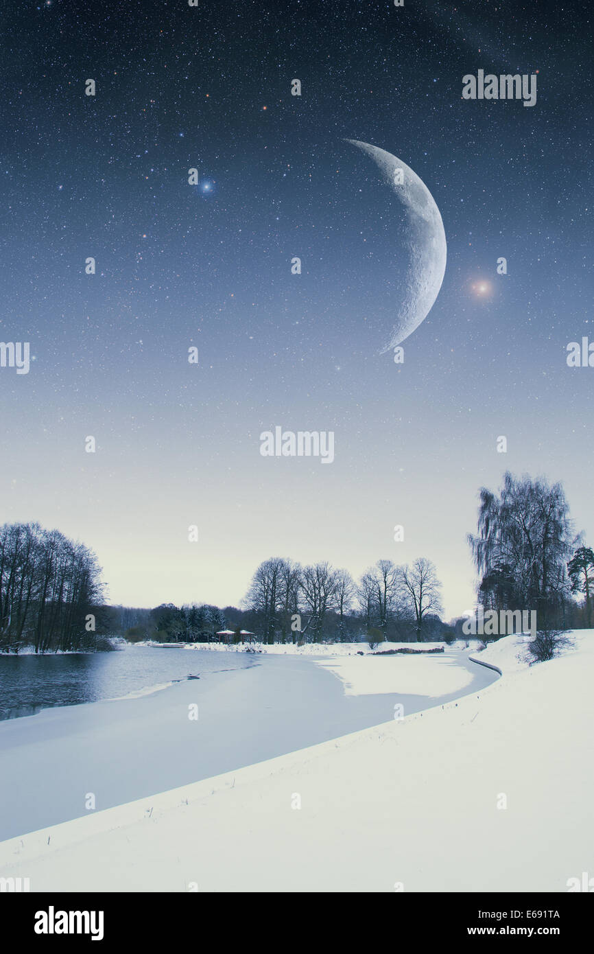 Tranquil night view hi-res stock photography and images - Alamy