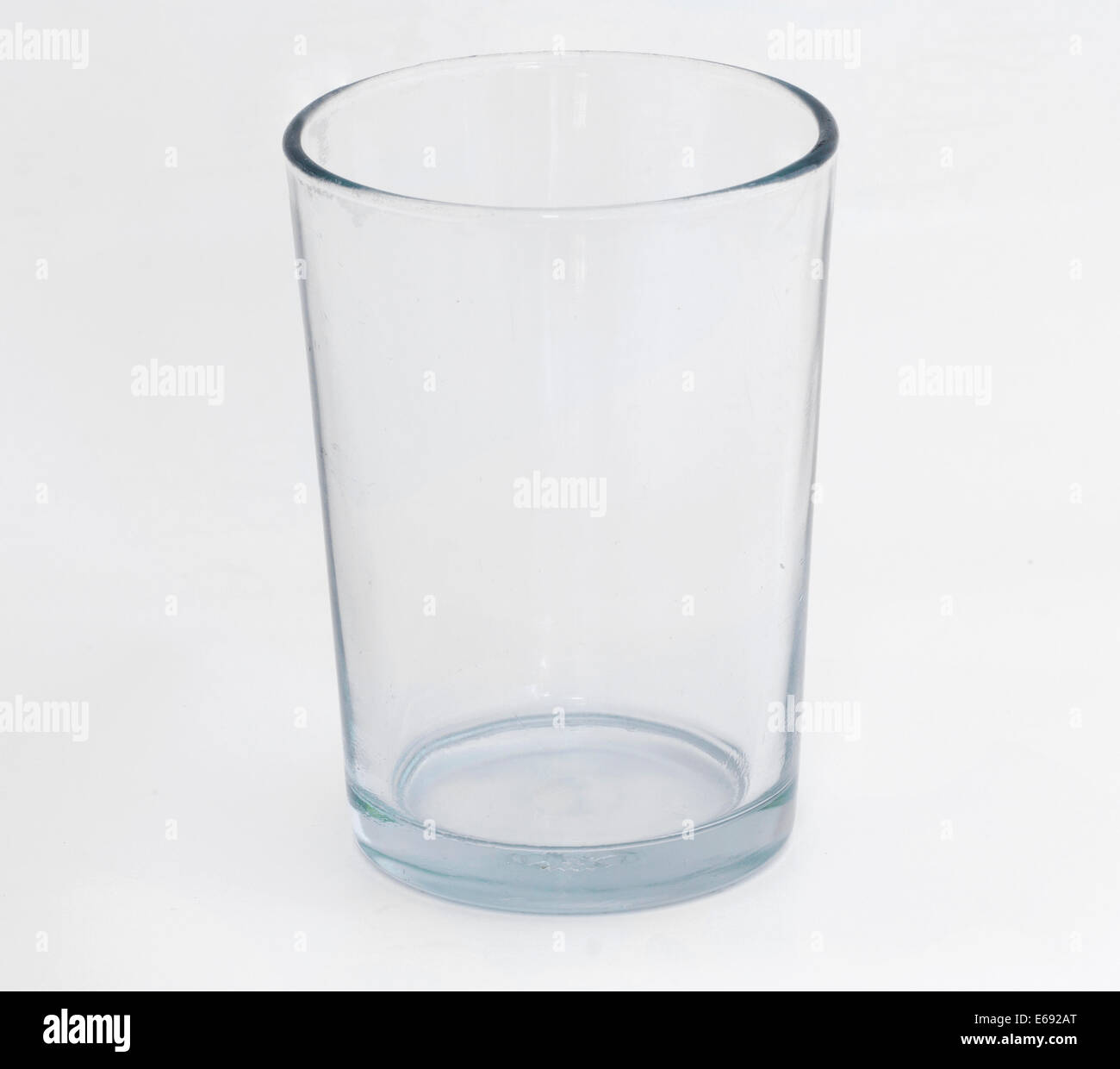 Empty glass on white background Stock Photo - Alamy