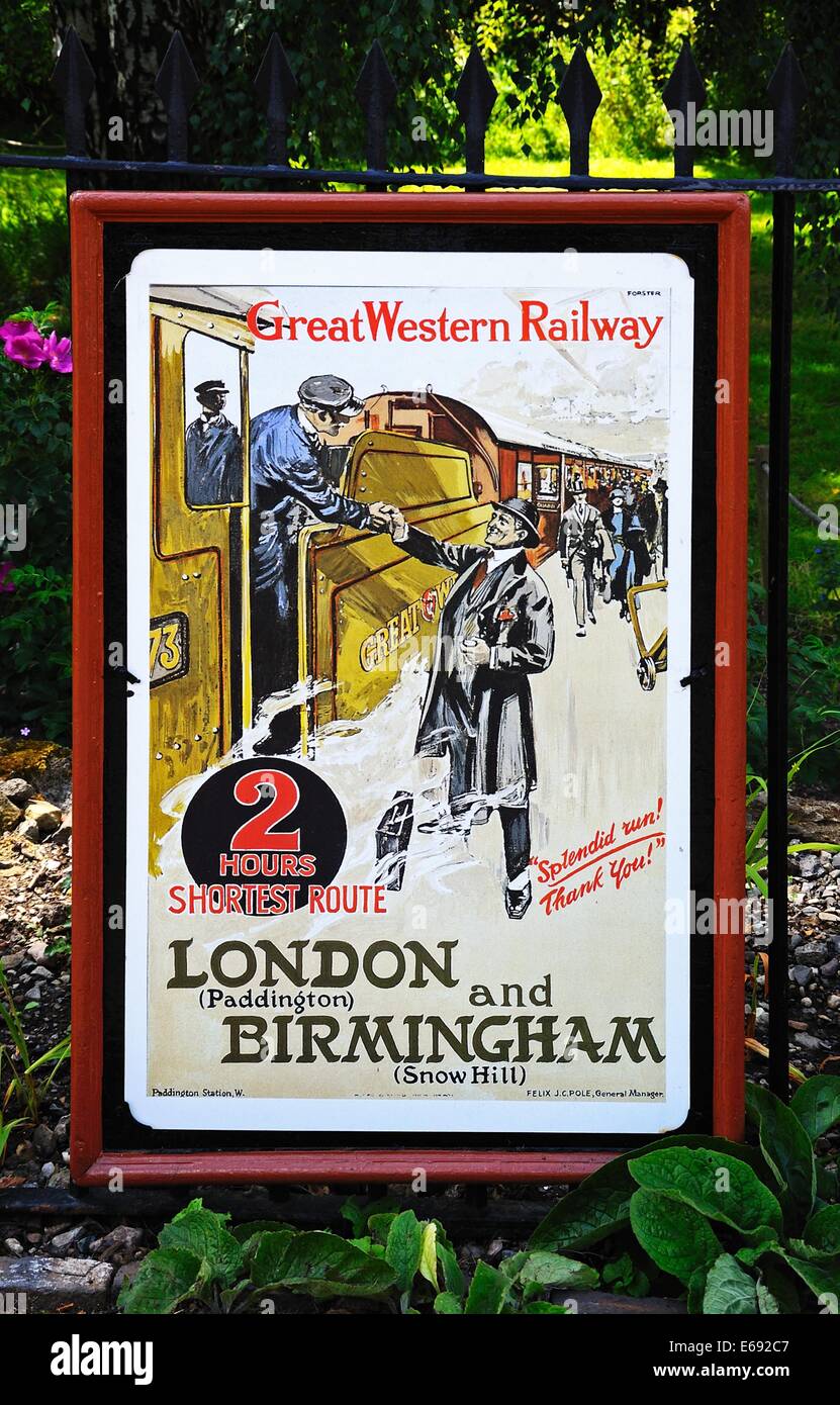 Great western railway poster hi-res stock photography and images - Alamy
